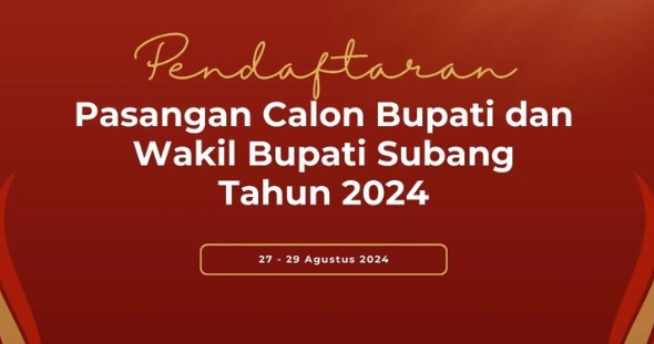 Ini 3 Nama Bakal Calon Bupati Subang 2024 Sudah Daftar ke KPU, Siapa ...