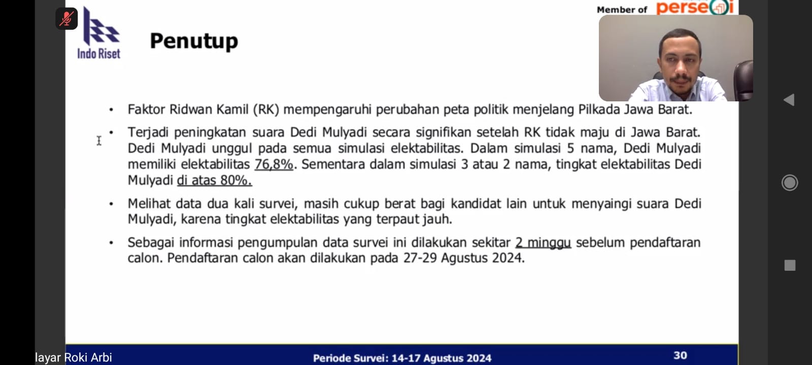 Survei Indo Riset, Nama Dedi Mulyadi Moncer di Pilgub Jabar – jabarekspres.com