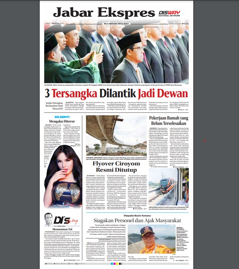 Epaper Jabar Ekspres Edisi Rabu, 7 Agustus 2024 – jabarekspres.com