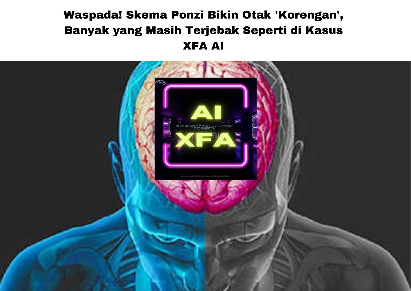 Waspada! Skema Ponzi Bikin Otak ‘Korengan’, Banyak yang Masih Terjebak Seperti di Kasus XFA AI ...