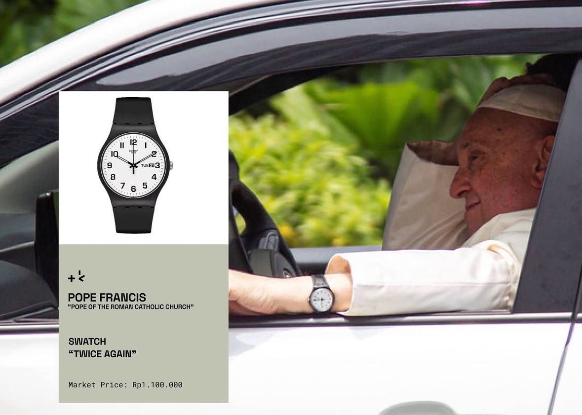Paus Fransiskus Tampil Sederhana, Ini Harga Jam Tangan yang Dipakainya ...