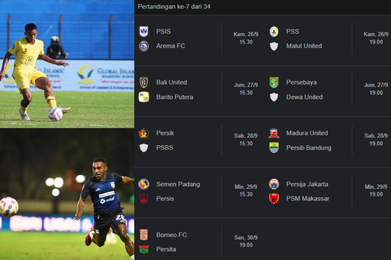 Jadwal Lengkap Pertandingan Pekan Ke-7 BRI Liga 1 2024/2025! – jabarekspres.com