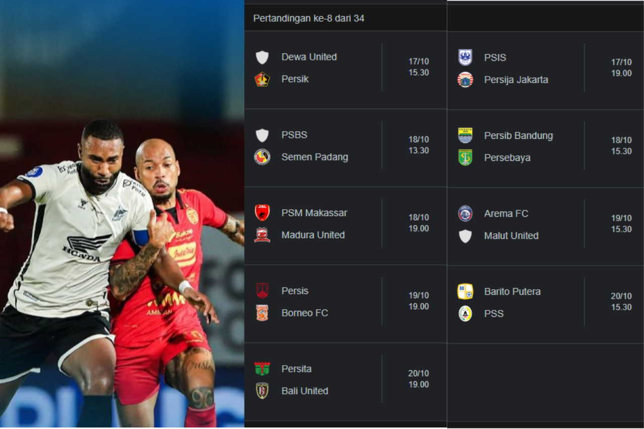 Jadwal Lengkap Pertandingan Pekan Ke-8 BRI Liga 1 2024/2025, di Bulan Oktober Ini ...