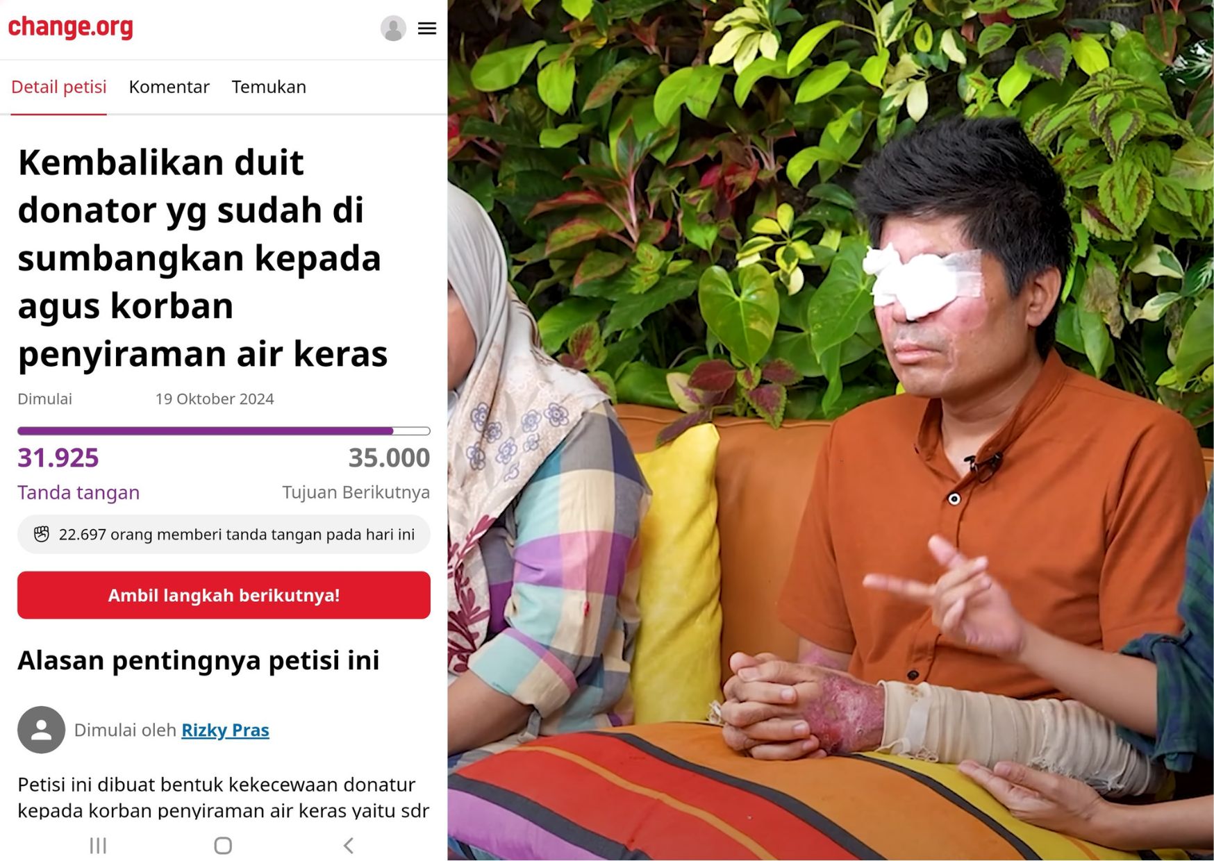Viral! Petisi Agus Tembus 131 Ribu Tanda Tangan, Netizen Tuntut Donasi ...