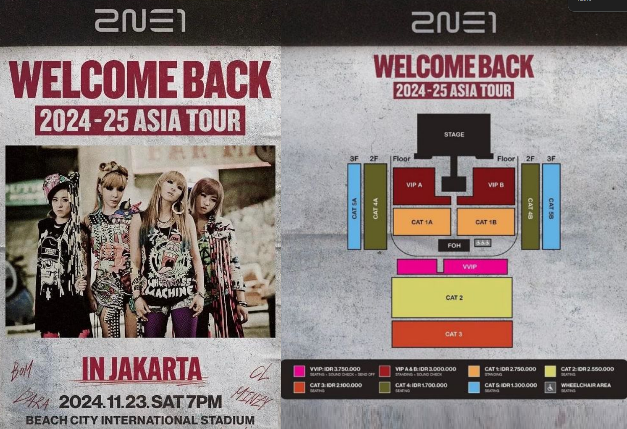 Blackjacks Siap-siap, WAR Tiket Konser 2NE1 di Jakarta Mulai Dibuka ...