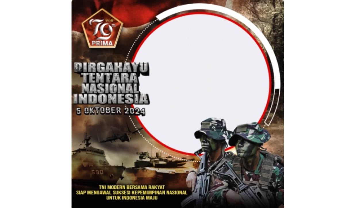 LINK Twibbon HUT ke 79 TNI Tahun 2024, Bingkai Foto Terbaikmu – jabarekspres.com