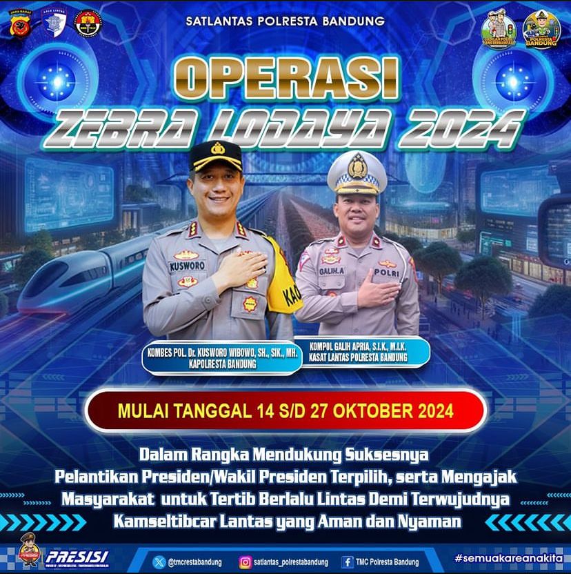 Jadwal Operasi Zebra Lodaya 2024, Ini 10 Sasaran Prioritas Pelanggarannya! – jabarekspres.com