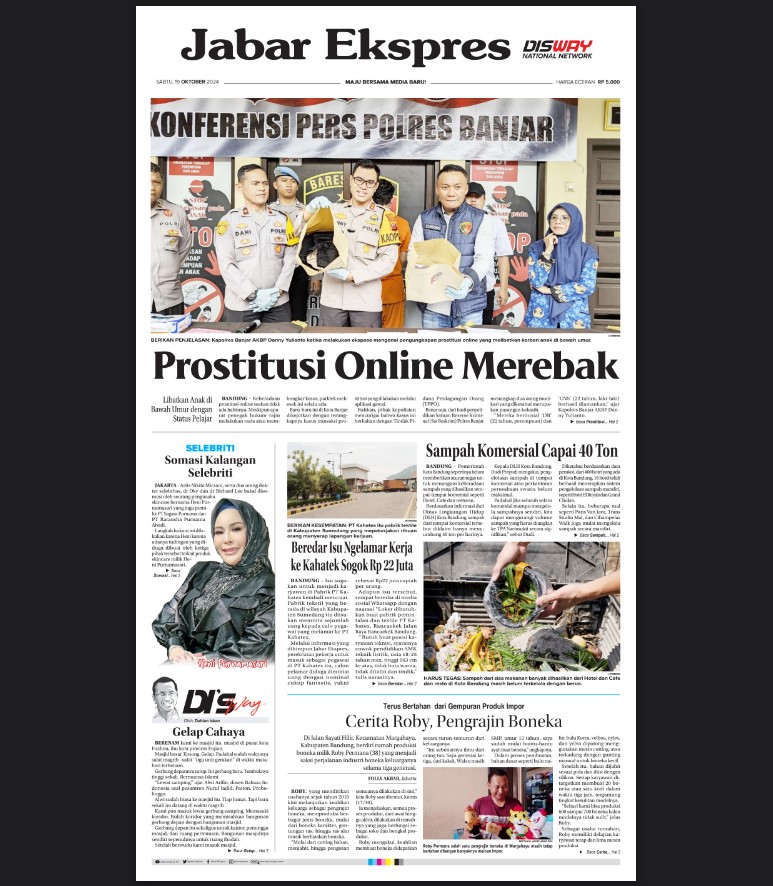 Epaper Jabar Ekspres Edisi Sabtu, 19 Oktober 2024 – jabarekspres.com