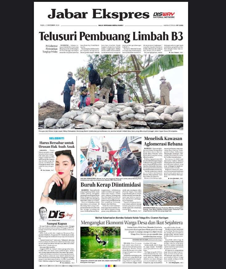 Epaper Jabar Ekspres Edisi Rabu, 23 Oktober 2024 – jabarekspres.com