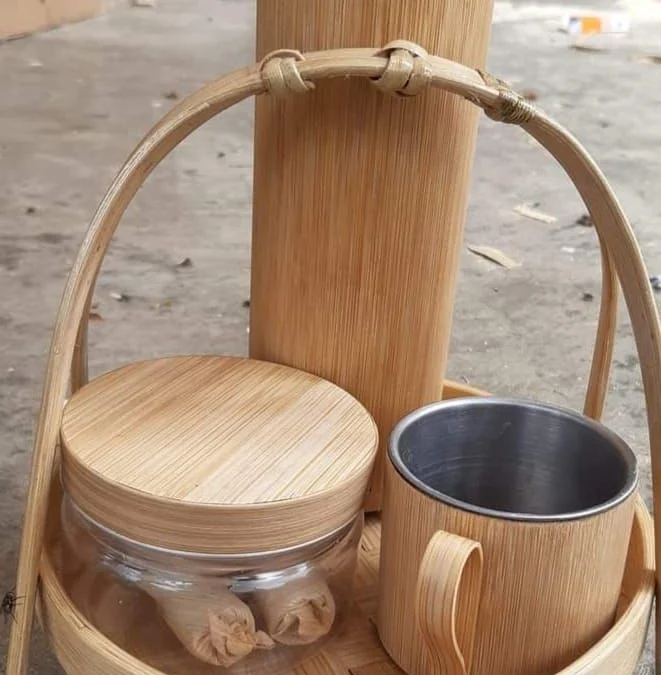 Casing Tumbler, Kerajinan Tangan Bambu Karya Disabilitas Bandung Barat ...