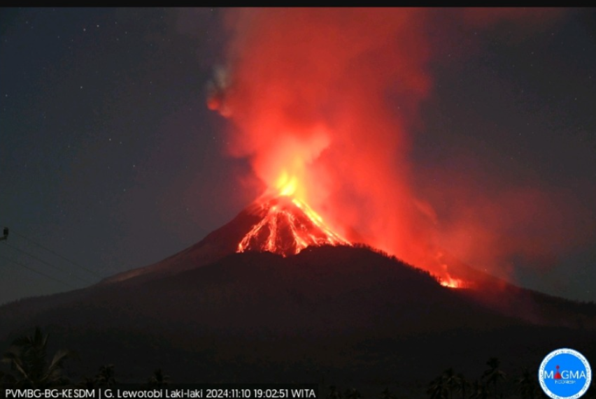 Gunung Lewotobi Laki-Laki terus Erupsi, Kemenhub Siapkan Angkutan Laut ...