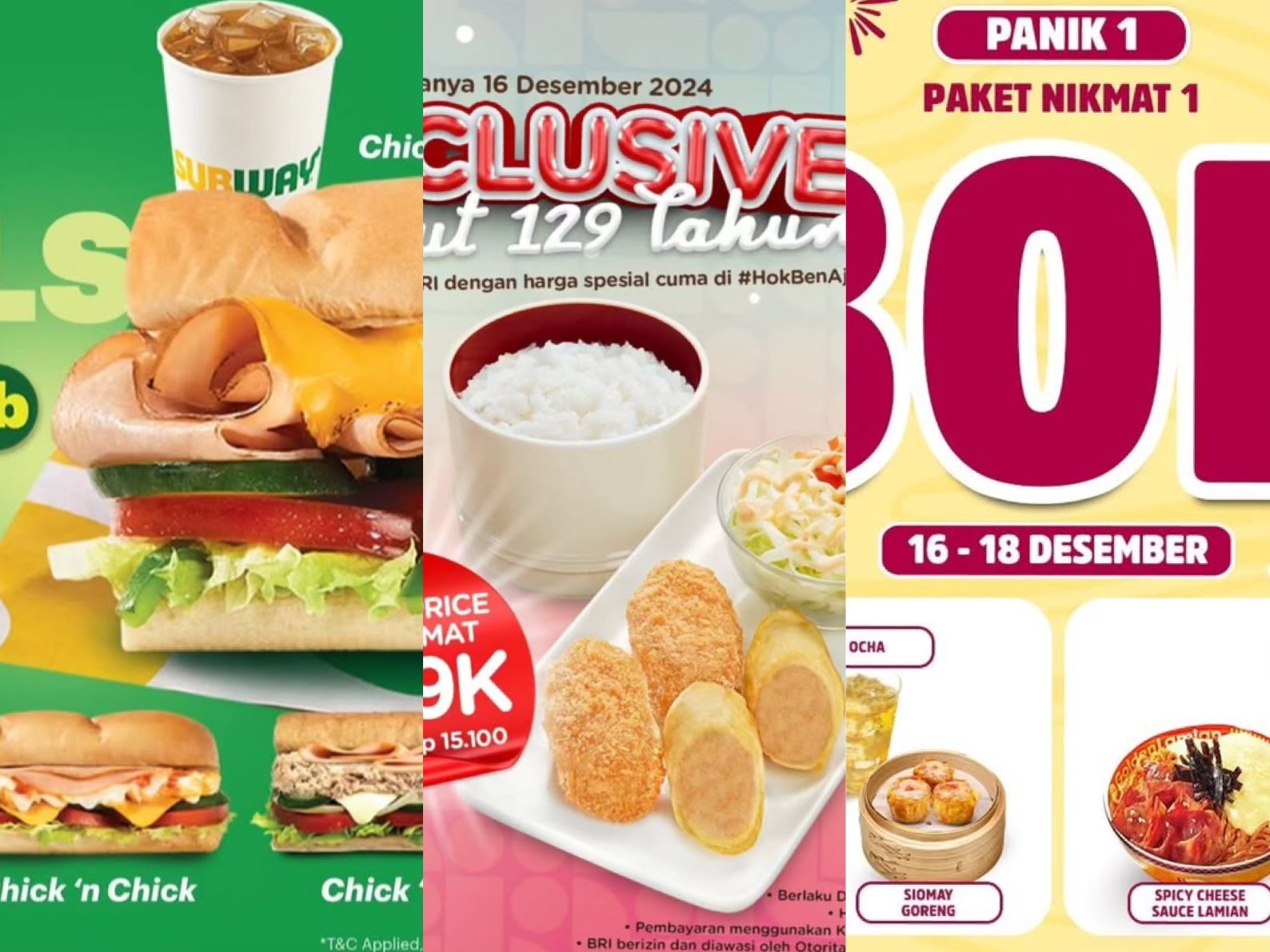 3 Promo Spesial Desember 2024, Makan Enak dengan Harga Asik ...