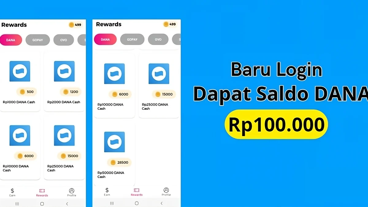 Baru Login Dapat Saldo DANA Gratis Rp100.000 Langsung Cair – jabarekspres.com