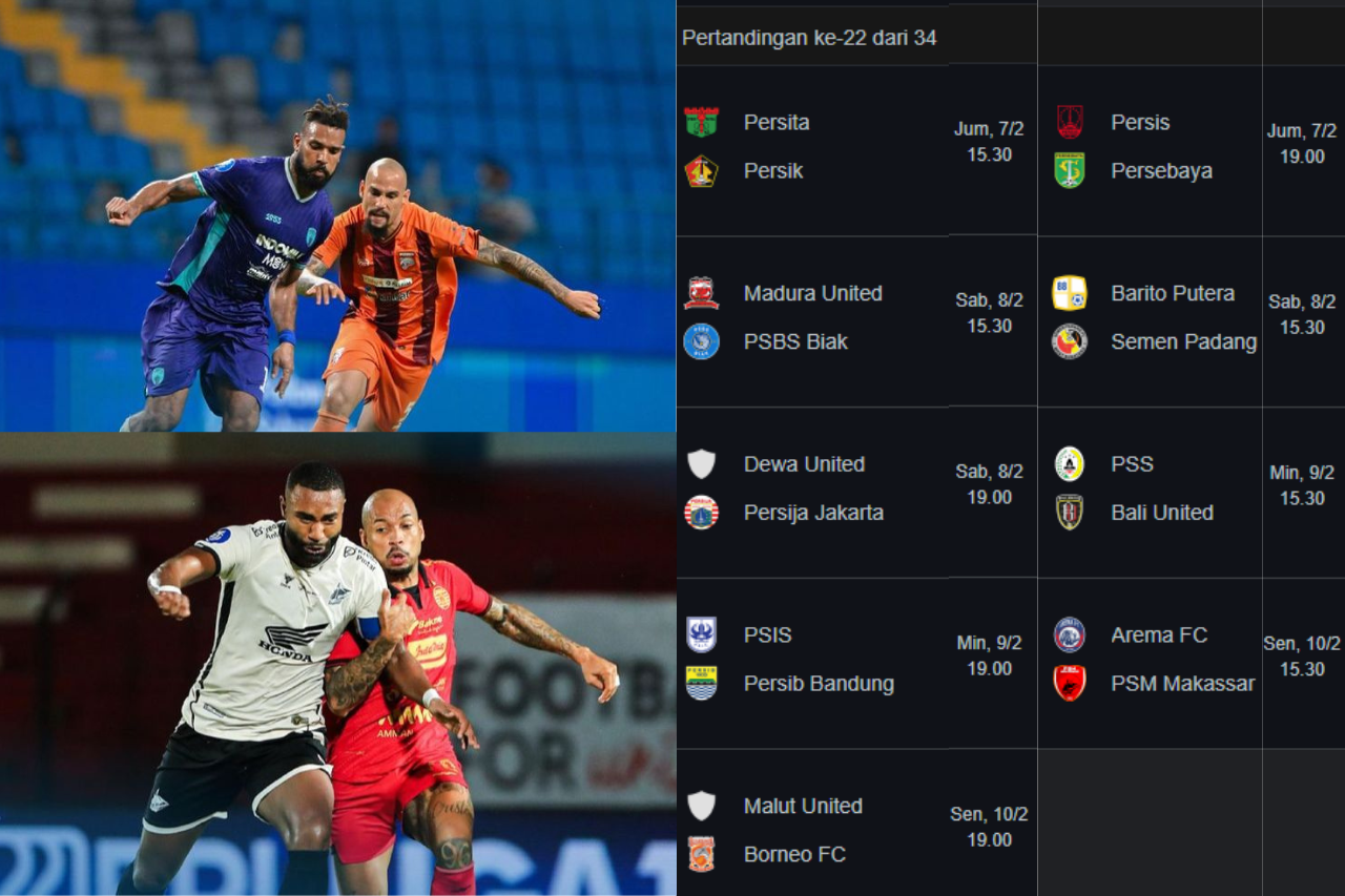 Jadwal Lengkap Pekan Ke-22 BRI Liga 1 2024/2025, Catat Tanggalnya! – jabarekspres.com