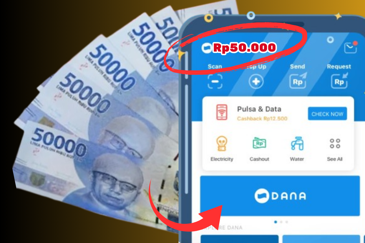 Dibayar Saldo DANA Gratis Rp50.000 Langsung Ke Rekening, Ini Langkah Cairkannya – jabarekspres.com