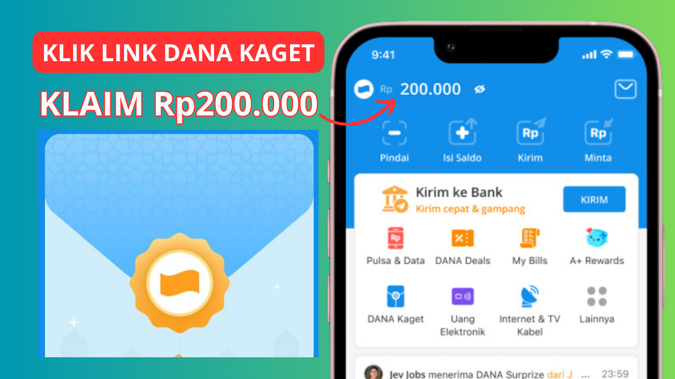 Klaim Sebelum Habis! Ini Link DANA Kaget Rp200.000 Bagi yang Beruntung – jabarekspres.com