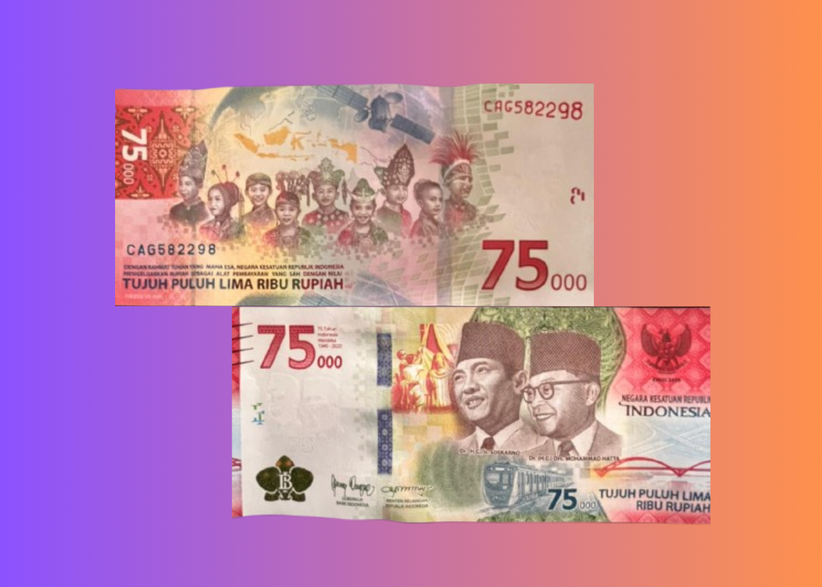 Jadi Incaran Numismatis, Uang 75 Ribu Rupiah Nomor Seri Cantik Ditawar ...