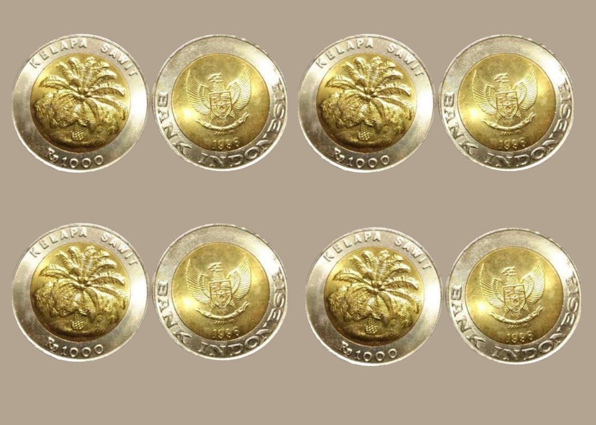 LUAR BIASA! Segini Harga Uang Kuno Koin Rp 1000 Kelapa Sawit di Pasar ...