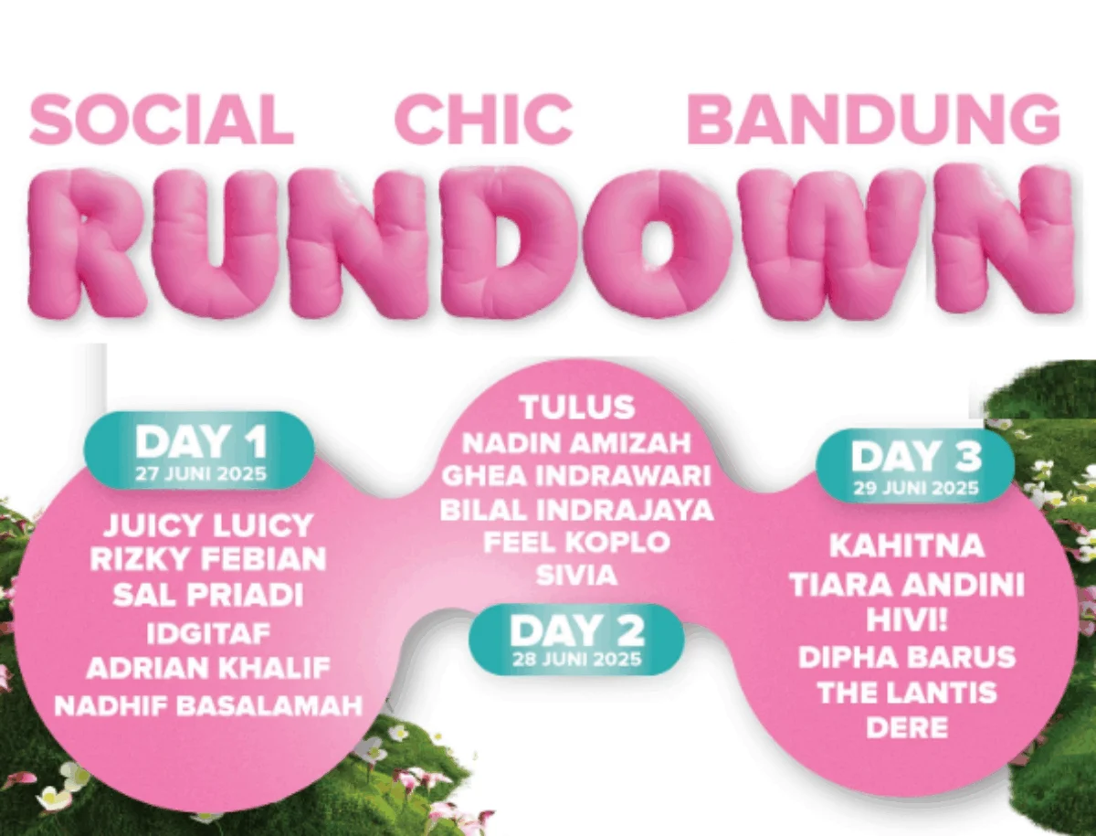 Rundown Social Chic Bandung 2025 dan Cara Tukar Tiket – jabarekspres.com