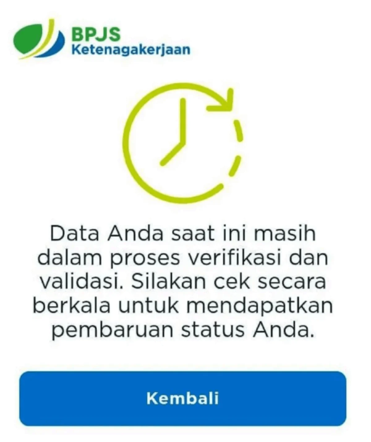Status “Data Anda Sedang Dalam Proses Verifikasi” Saat Cek BSU 2025 ...