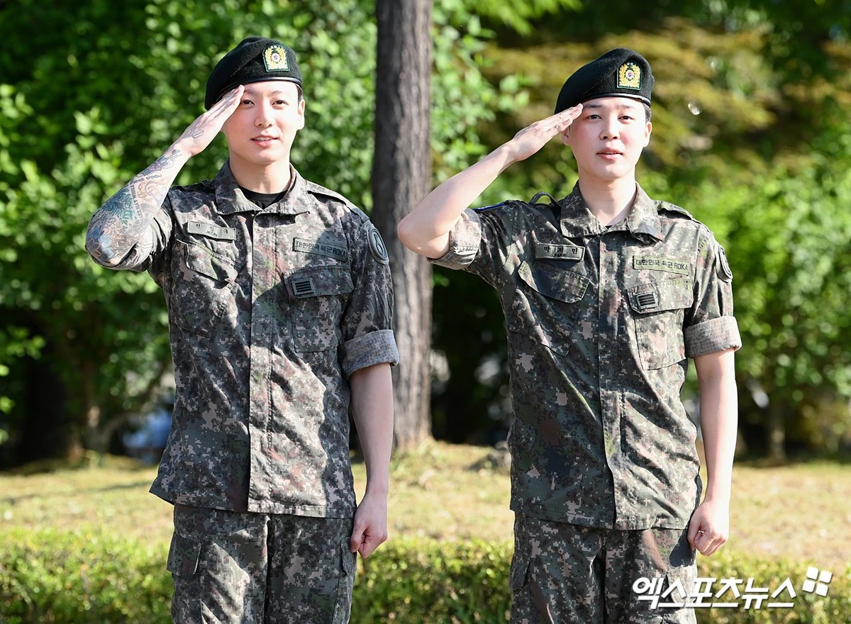 Jimin dan Jungkook BTS Resmi Selesai Wamil Hari Ini Susul RM dan V ...