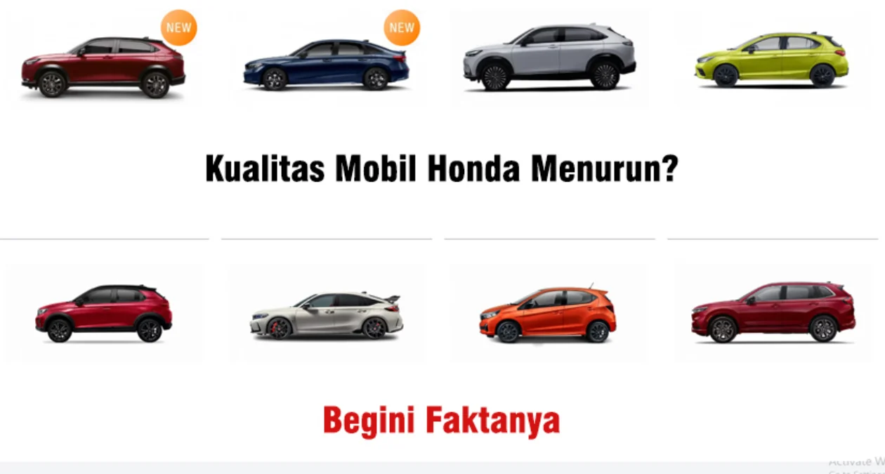 Kualitas Mobil Honda Menurun? Ini Penyebab dan Risiko yang Perlu ...