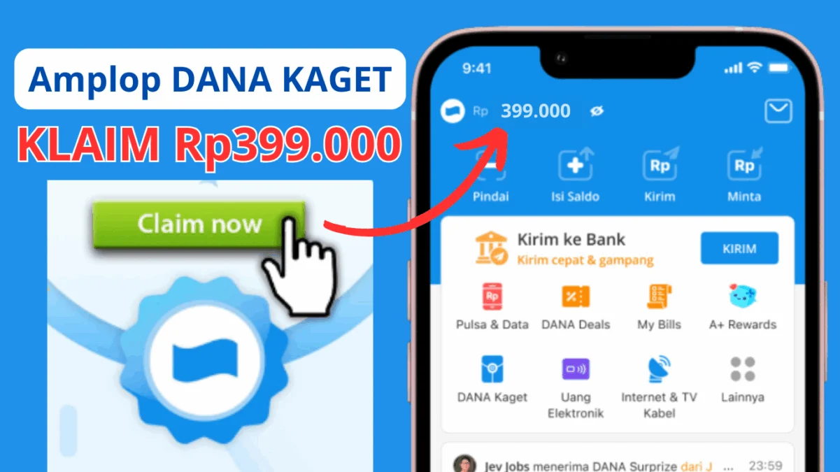Klik Link DANA Kaget Rp399.000 Langsung Masuk Saldo DANA Gratis – jabarekspres.com