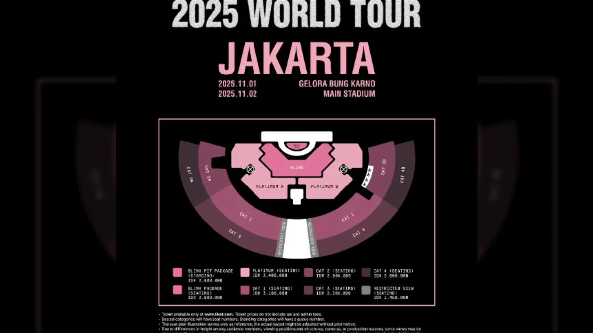 Harga Tiket Konser BLACKPINK World Tour 2025 di Jakarta, Begini Cara War Tiketnya Jam 3 Sore ...