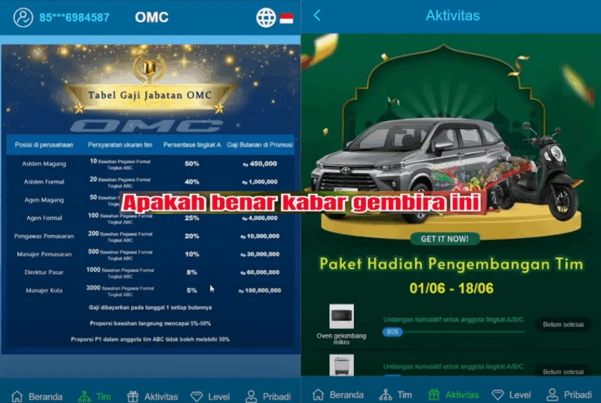 Kabar Gembira untuk Semua Pengguna Aplikasi OMC, Uang Member Resmi ...