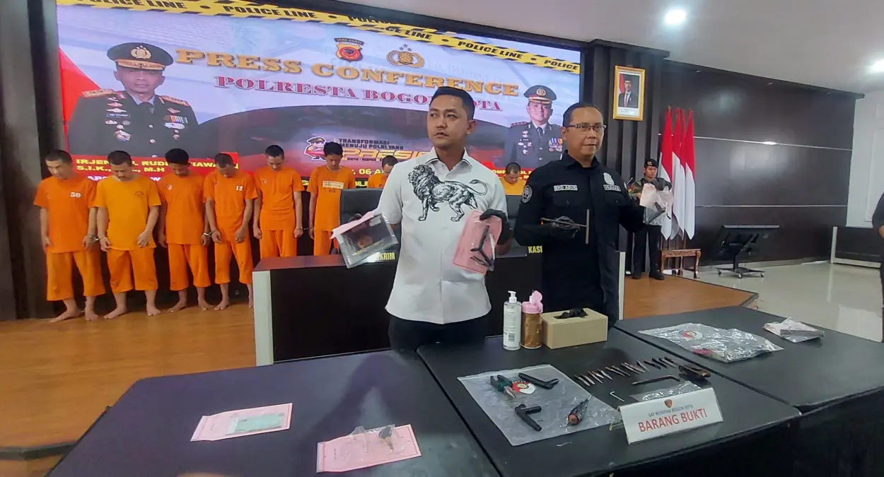 Aksi Curanmor di Bogor Terendus! 12 Pelaku Berakhir di Tangan Polisi ...
