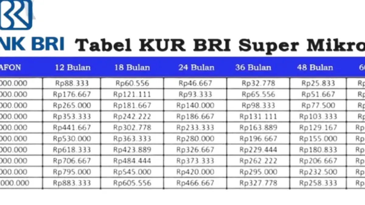 Update KUR BRI 2025 Pinjaman 80 Juta dengan Cicilan 80 Ribu, Cek ...