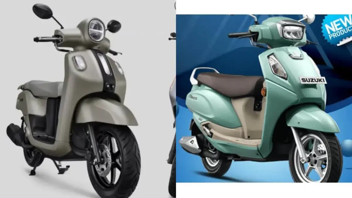Suzuki Access 125 vs Yamaha Fazzio, Pertarungan Dua Skutik Retro di ...