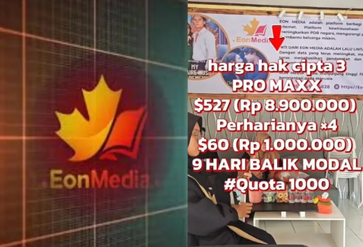 Muncul Gejala SCAM, Aplikasi EON Media Diduga Mulai Terbukti Sebagai ...