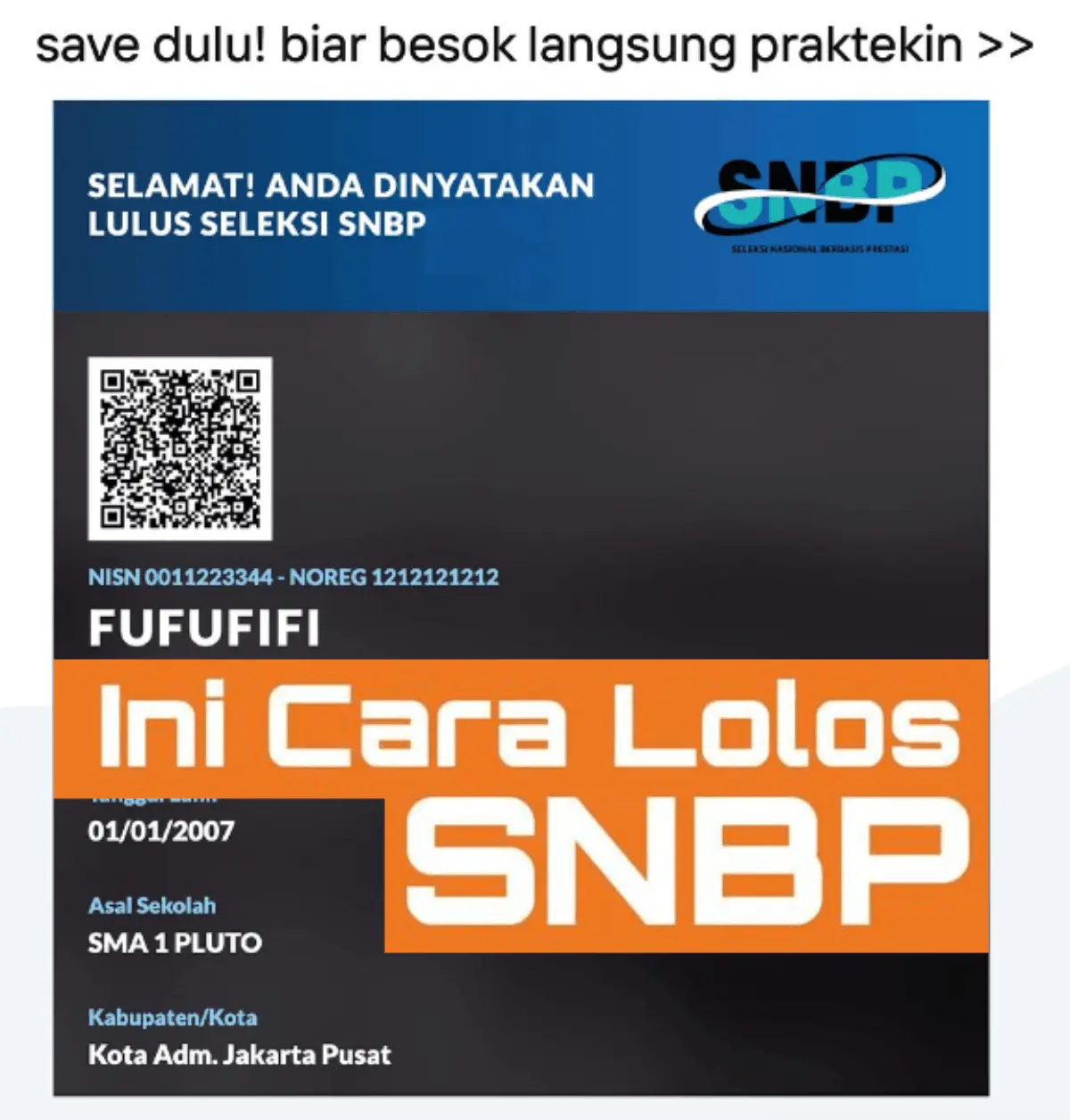 CATAT! Ini Cara Supaya Lolos SNBP 2026 dan Cara Memilih Jurusan yang ...