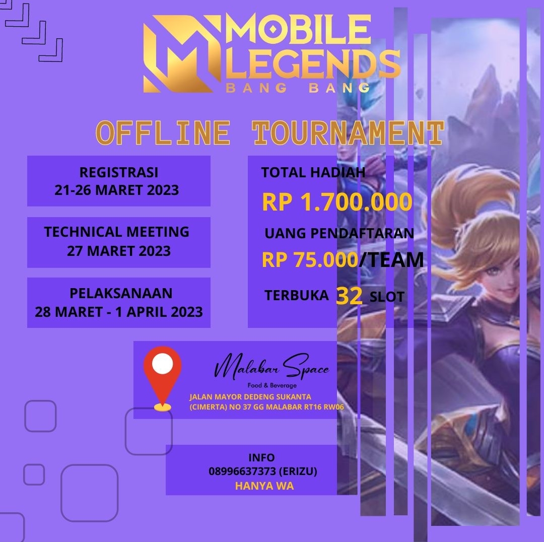 Malabar Space Gelar Turnament Offline Mobile Legends – Pasundan Ekspres