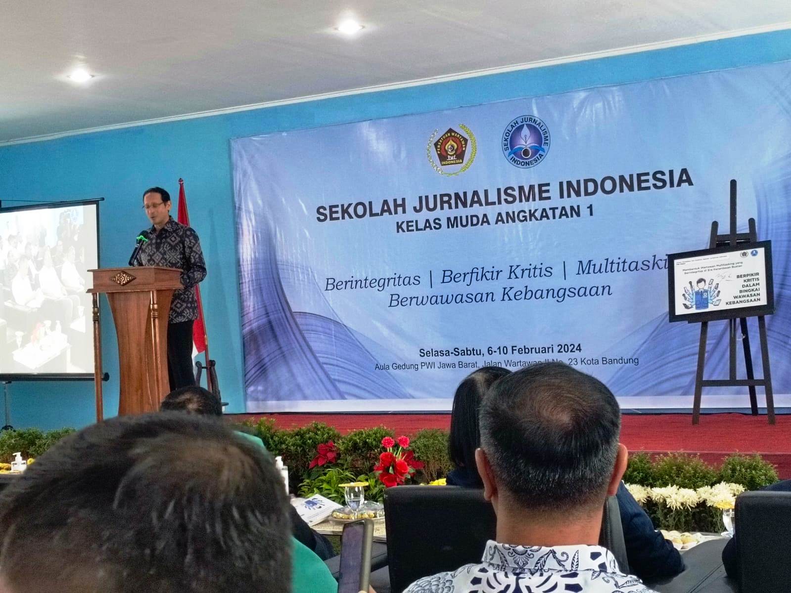 Nadiem Makarim Buka Sekolah Jurnalisme Indonesia – Pasundan Ekspres