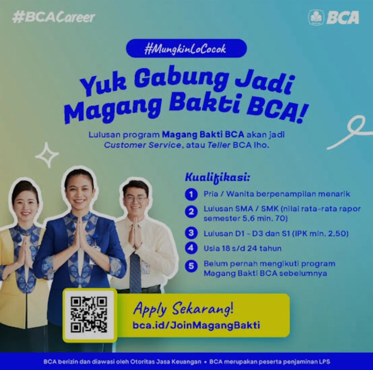 Mau Kuliah Gratis? Yuk, Daftar Beasiswa Bakti BCA 2025, Ada Uang Saku ...