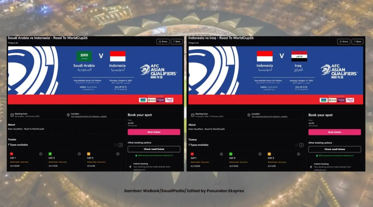 Tiket Timnas Indonesia di R4 Kualifikasi Pildun 2026 Dijual Murah Mulai ...
