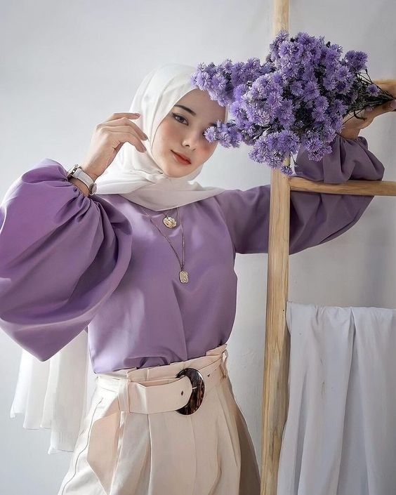 Baju Ungu Cocok dengan Jilbab Warna Apa? Perpaduan Ini Dijamin Keren ...