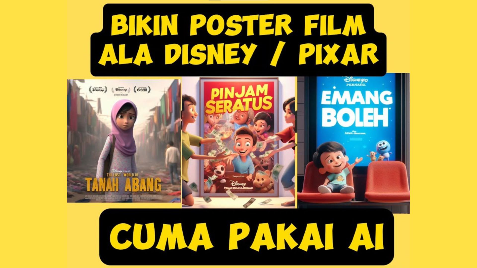 Viral di Medsos! Cara Membuat Poster ala Disney Pixar Pakai AI – Radar ...
