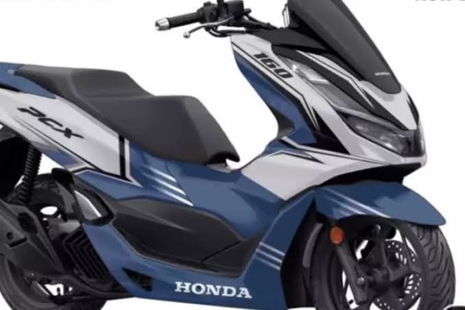Honda PCX 160 Blue Grey Matte Desain Motor Skuter Menarik – Sukabumi ...