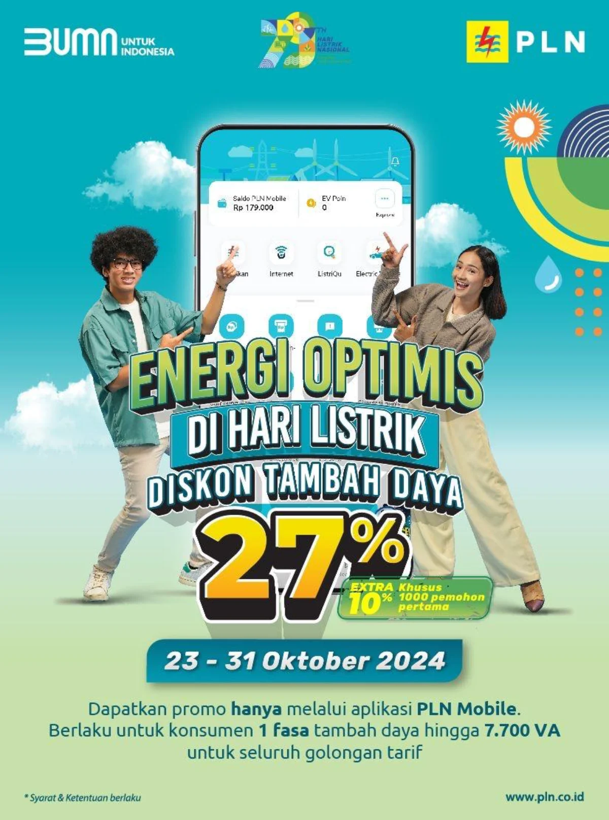 PLN Hadirkan Diskon Tambah Daya, Dorong Energi Optimis Sambut Momen Hari Pelanggan Nasional dan ...