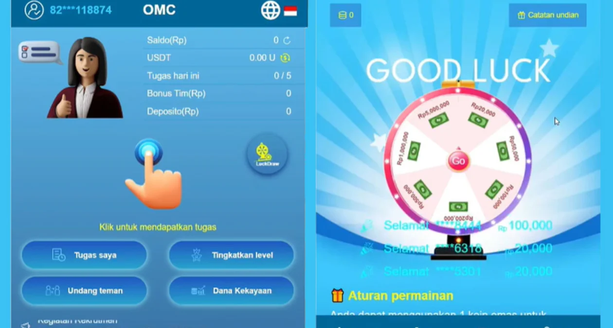 Aplikasi OMC Diklaim Bisa Menghasilkan Uang Tapi Punya Ciri-Ciri Scam Ponzi – Sukabumi Ekspres