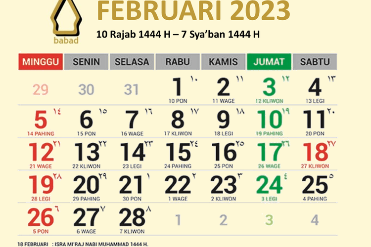 Kalender Februari 2023, Ada Hari Penting dan Libur Nasional Apa Saja di ...
