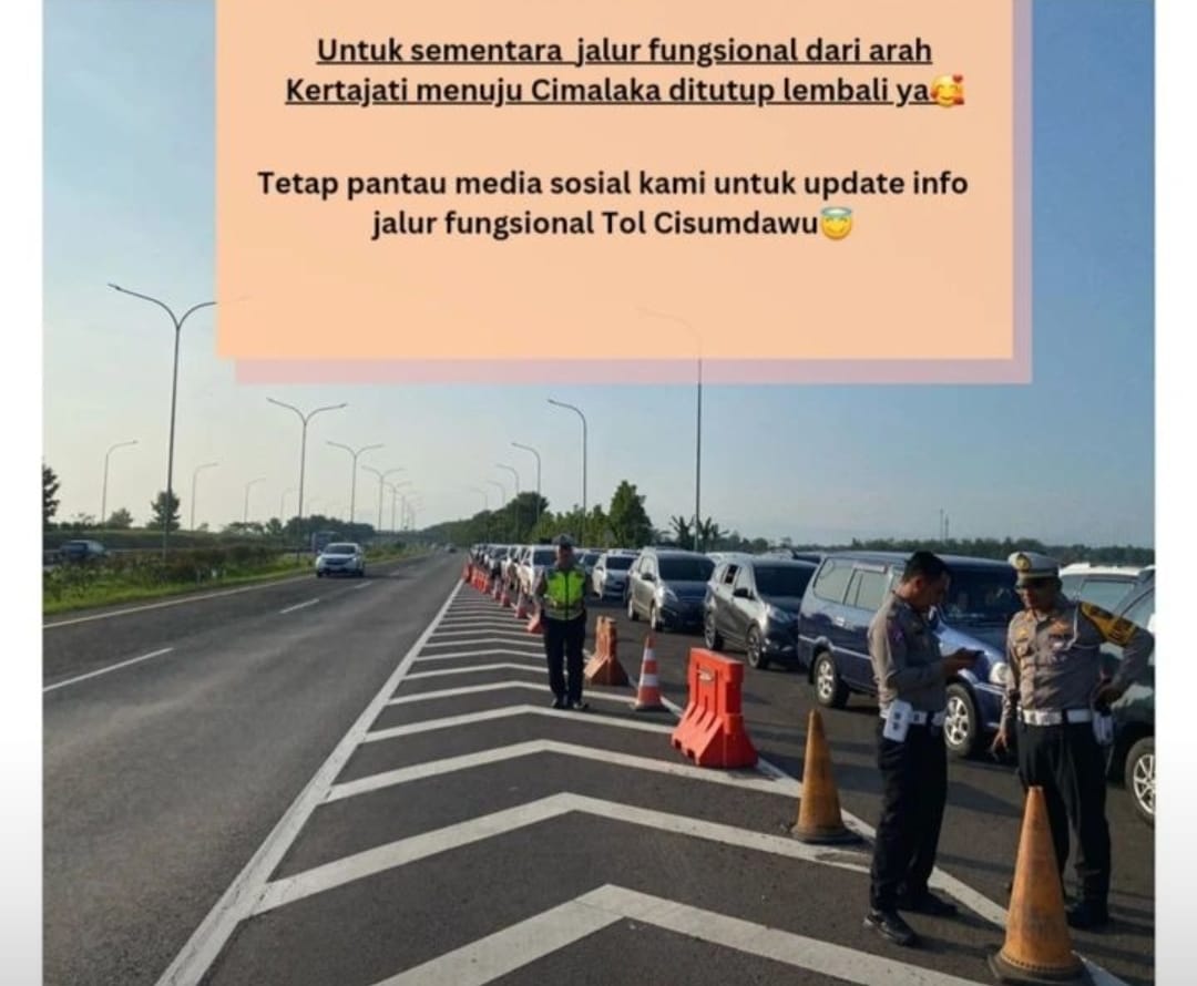TOL CISUMDAWU dari Majalengka Ditutup karena Cimalaka Padat – Sumedang Ekspres