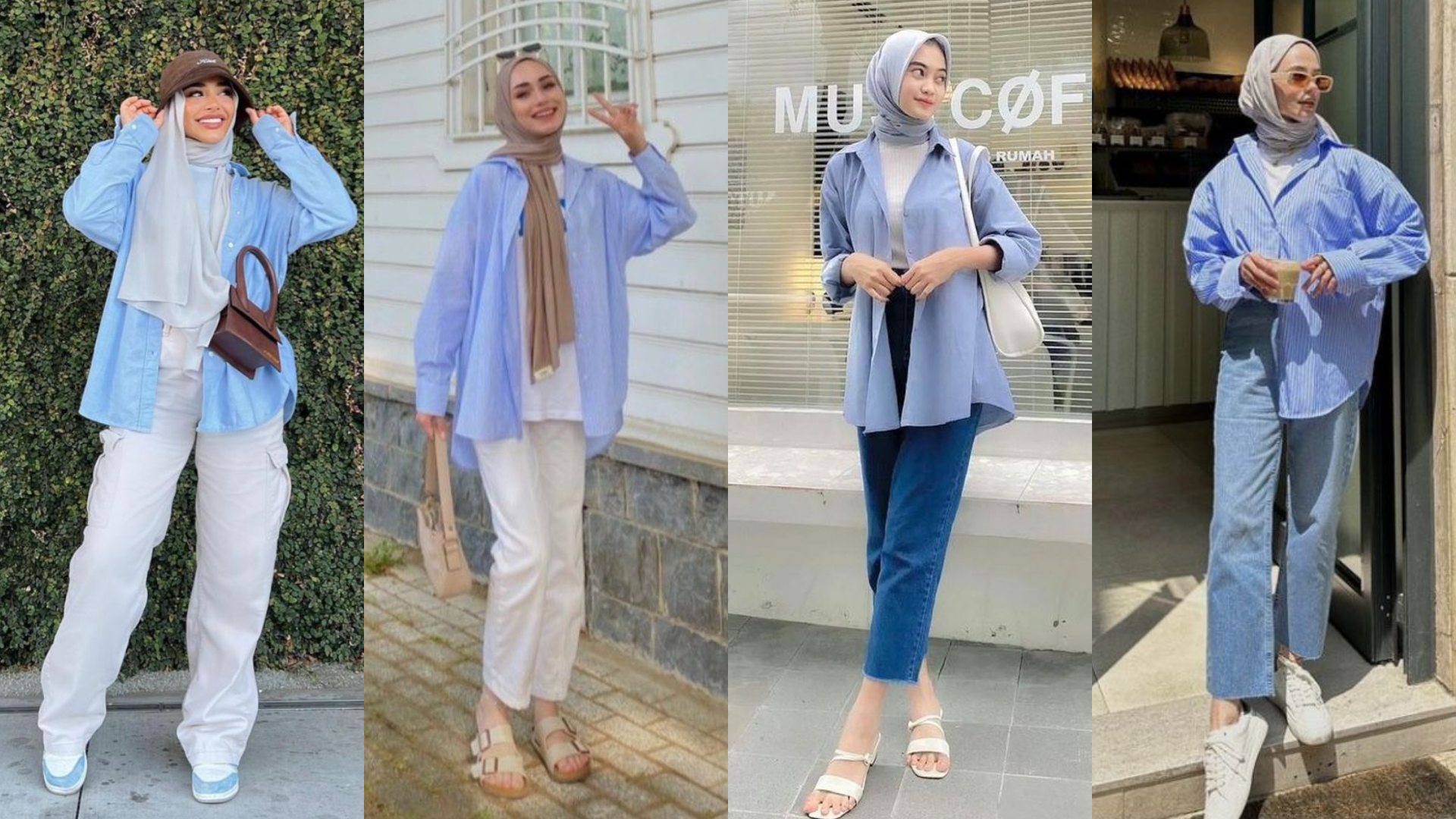 Kamu Bingung Sama Baju Biru Muda Cocok dengan Jilbab Warna Apa? Sini2 ...