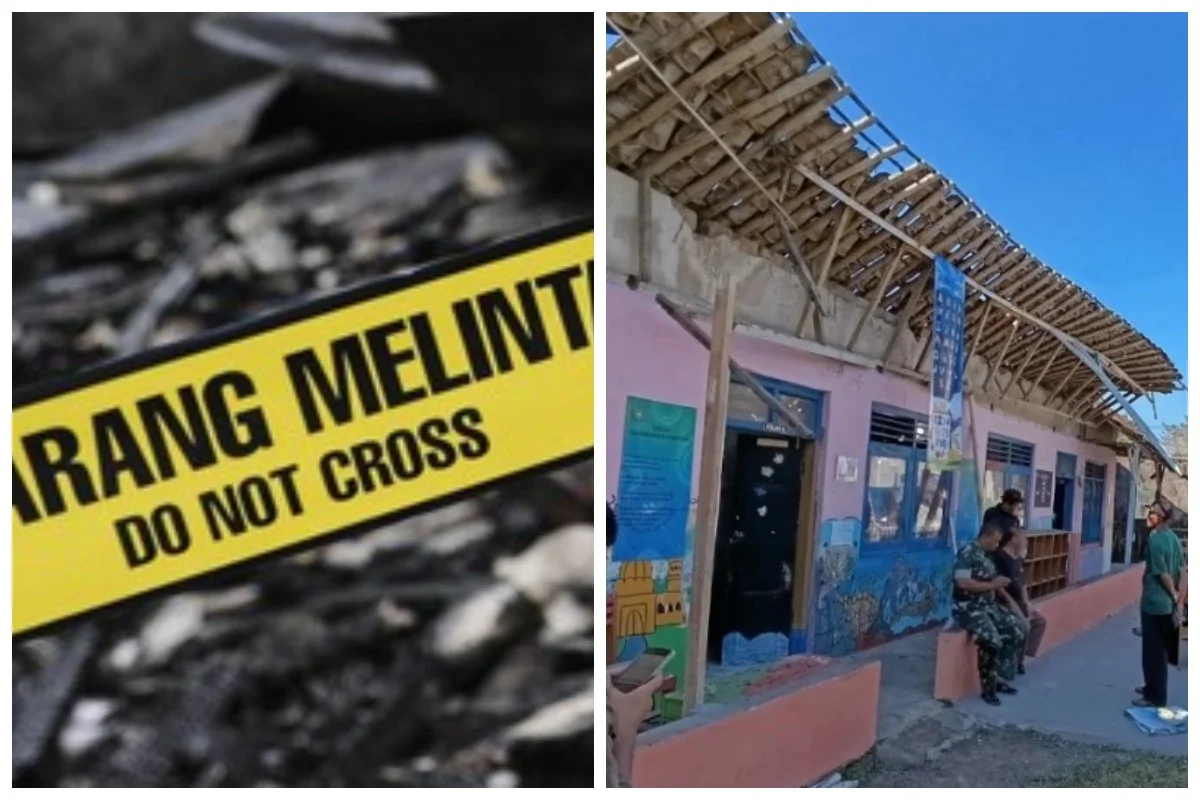 Atap Tiga Kelas di Raudhatul Athfal Indihiang Ambruk, Proses Belajar ...