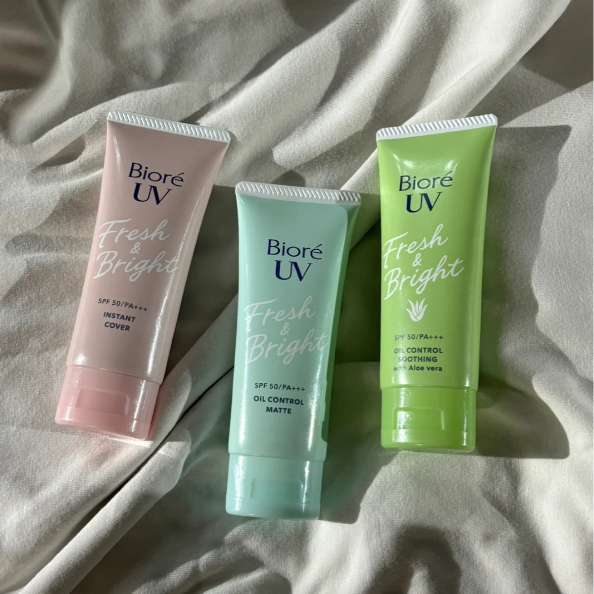 Review Sunscreen Viral Biore UV Fresh & Bright Oil Control SPF 50 & PA ...