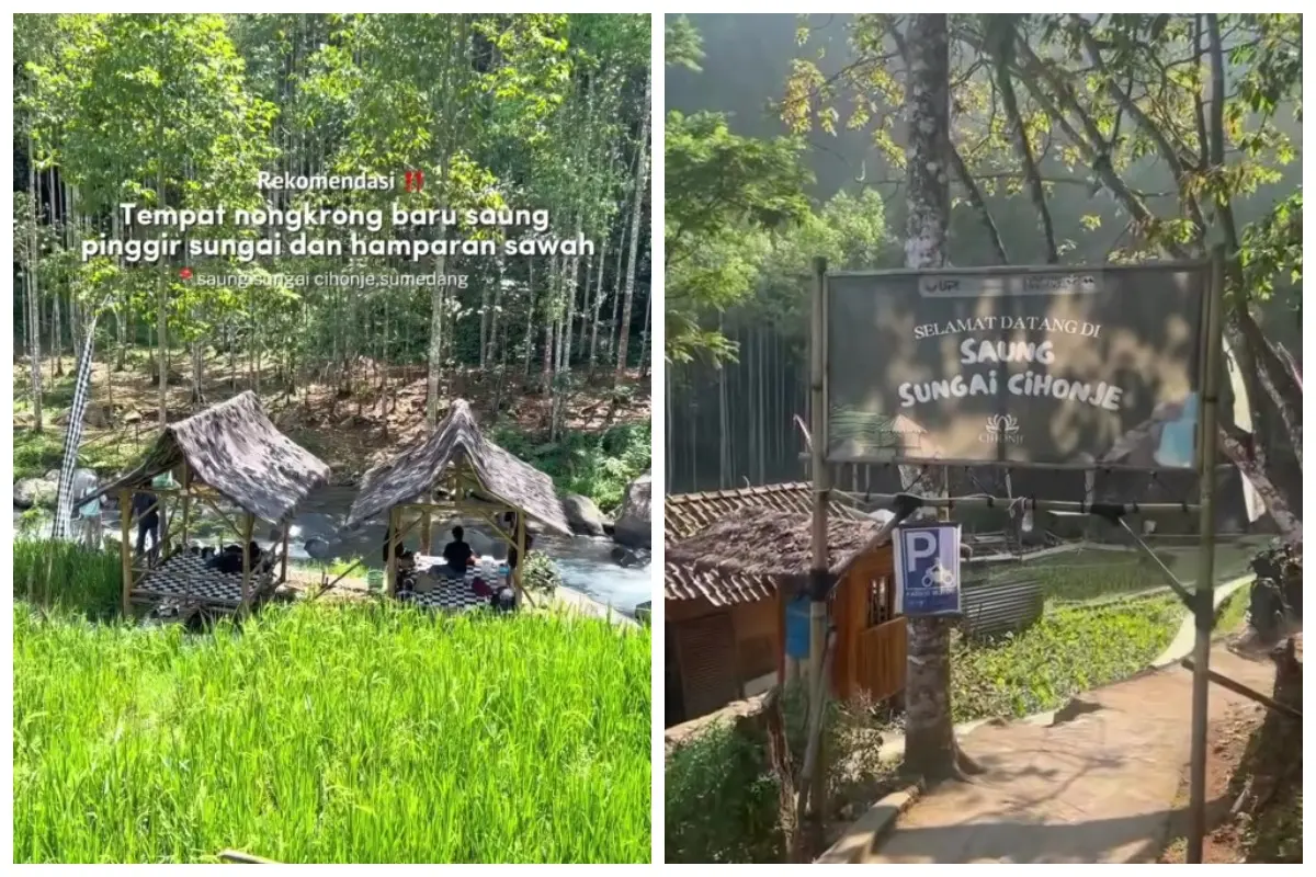 Alamat dan Lokasi Wisata Goceng Saung Sungai Cihonje Sumedang ...