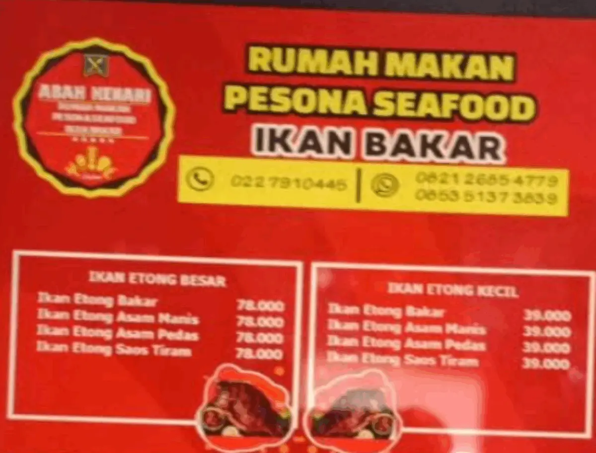 Harga Menu Rumah Abah Kenari, Nikmati Ikan Etong Lezat Tanpa Bikin ...